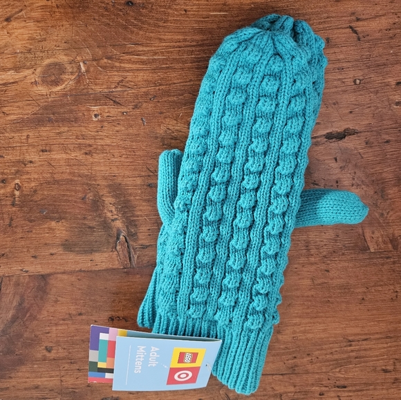 Lego | Accessories | Lego X Target Chunky Knit Adult Mittens Bright ...